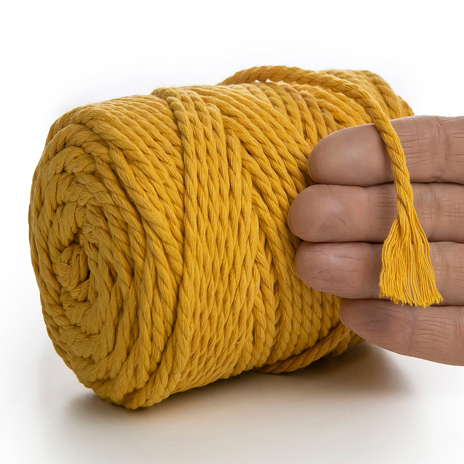 TOBACCO MACRAMÉ ROPE 4 MM, 75 M – MeriWoolArt